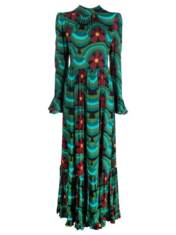 La DoubleJ Visconti Maxi Dress - Green
