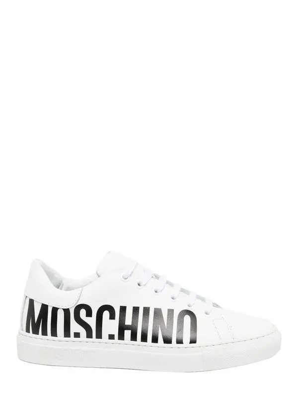 Moschino Logo Low-top Sneakers - White