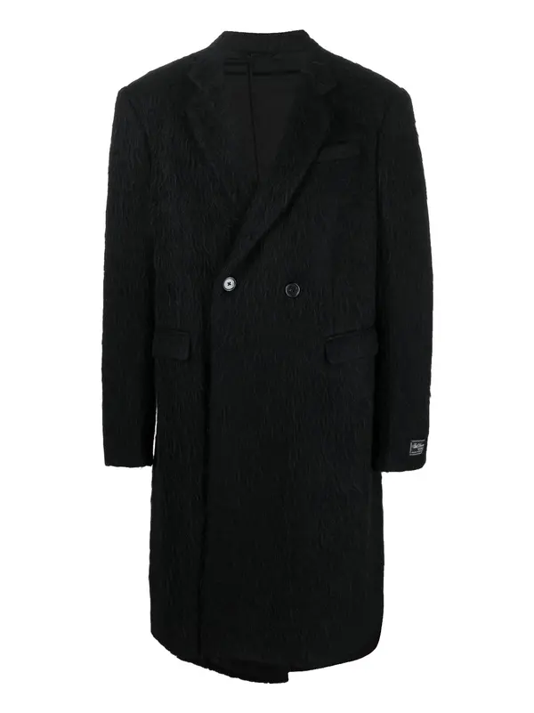 Raf Simons Double-breasted Coat - Black