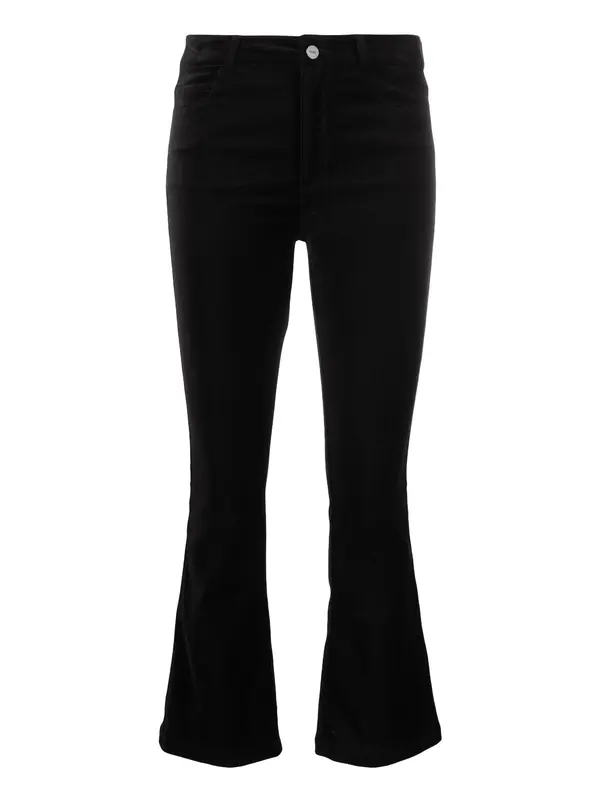 Paige Mid-rise Flare Jeans - Black