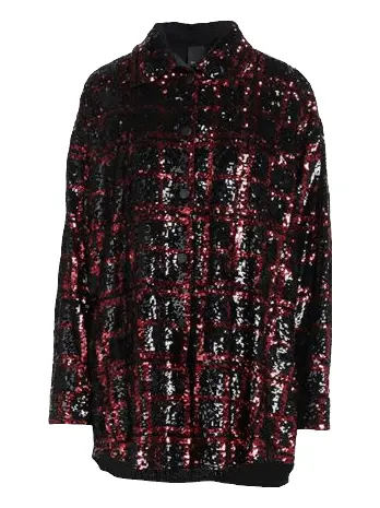 Pinko Chiffon Shirt With Sequins - Black
