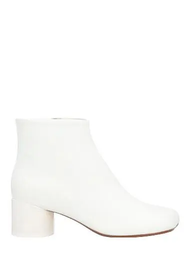 MAISON MARGIELA Ankle Boots In Leather - Off White