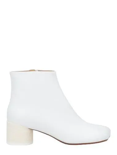MAISON MARGIELA Ankle Boots In Leather - White