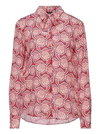 TRUSSARDI Floral-print Crepe Shirt - Red