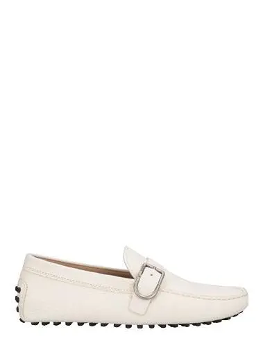 TOD'S Leather Loafers - White