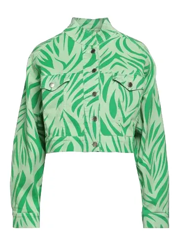 DEPENDANCE Denim Zebra Trucker Jacket - Green