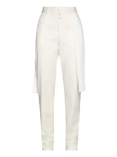 MAISON MARGIELA High-waisted Tapered Pants - White
