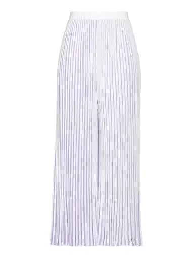 MAISON MARGIELA Wide Leg Viscose Pants - White