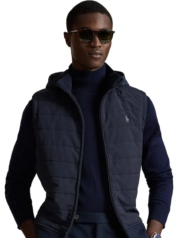 Ralph Lauren Hybrid Hooded Vest - Aviator Navy