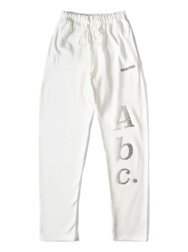SWAROVSKI Advisory Board Crystals Subjective Halos Sweatpants - White
