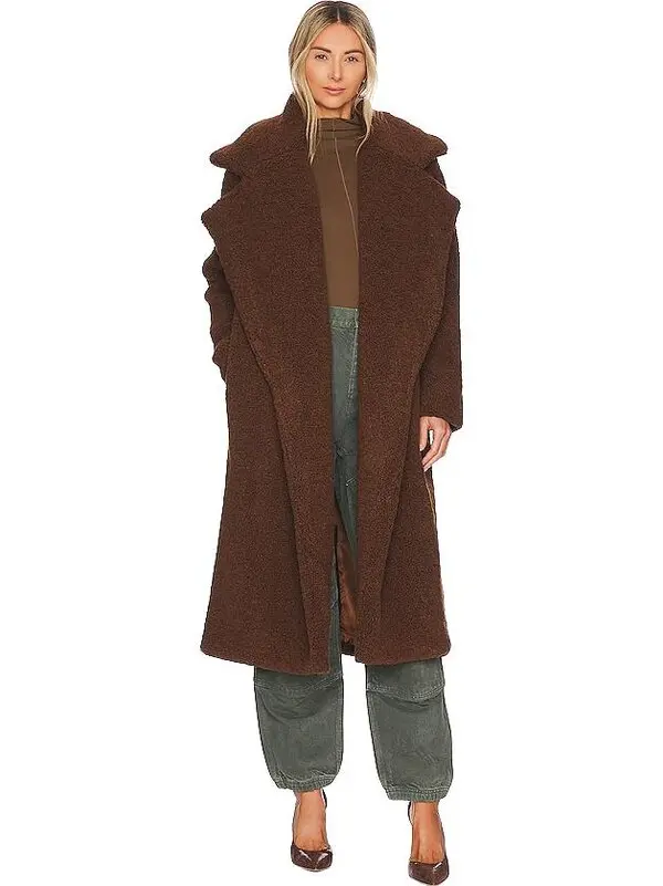 SNDYS X Teddy Coat - Brown