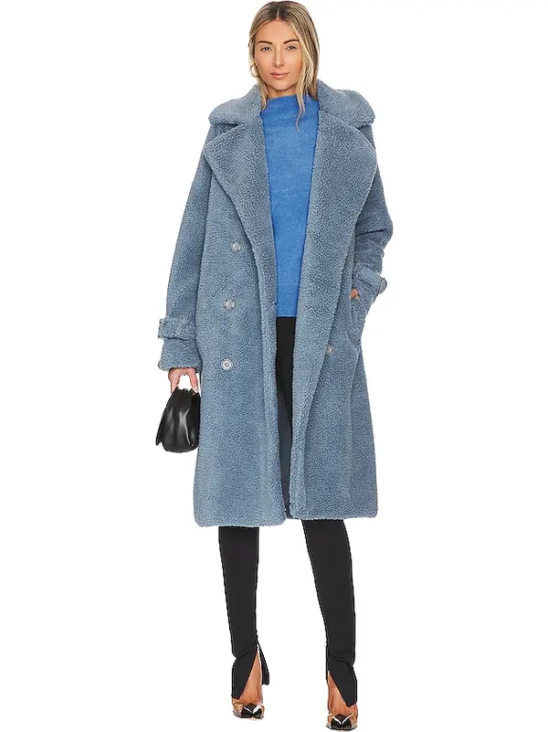 LAMARQUE Malani Coat - Smoked Blue