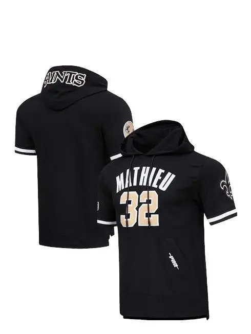 PRO STANDARD Tyrann Mathieu New Orleans Saints Player Name & Number Hoodie T-shirt - Black