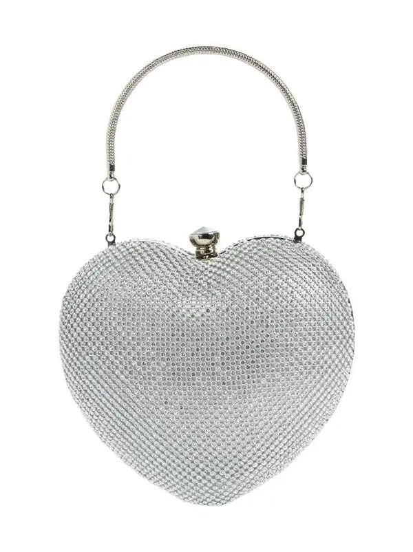 MALI + LILI Cleo Heart Bag - Silver