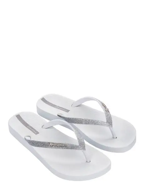 Ipanema Ana Sparkle Flip Flop - White/silver