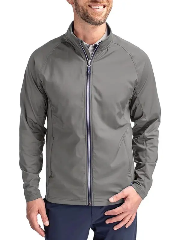 Cutter & Buck Adapt Knit Hybrid Full Zip Jacket - Elemental Grey