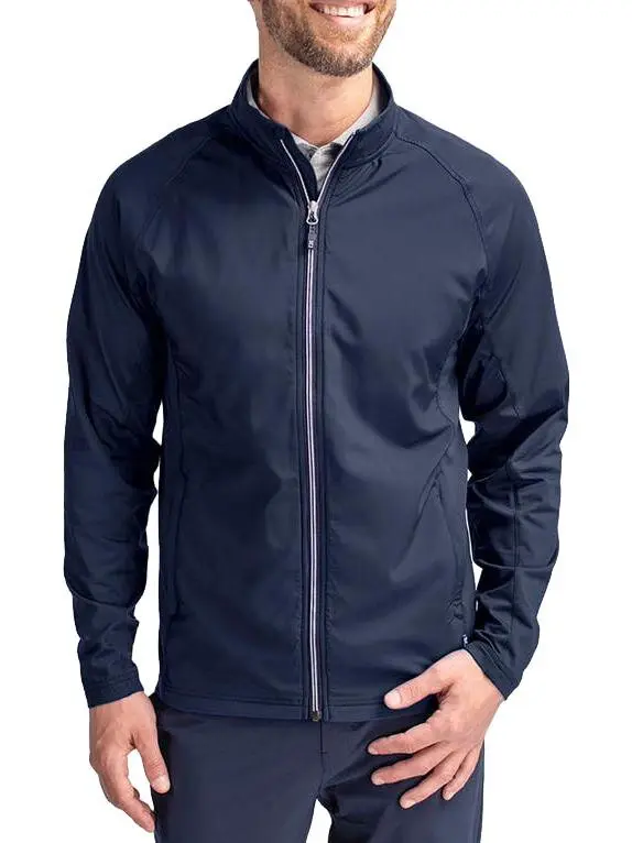 Cutter & Buck Adapt Hybrid Full Zip Jacket - Navy Blue