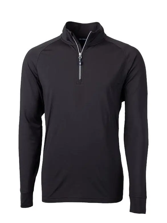 Cutter & Buck Adapt Knit Quarter Zip Pullover - Black