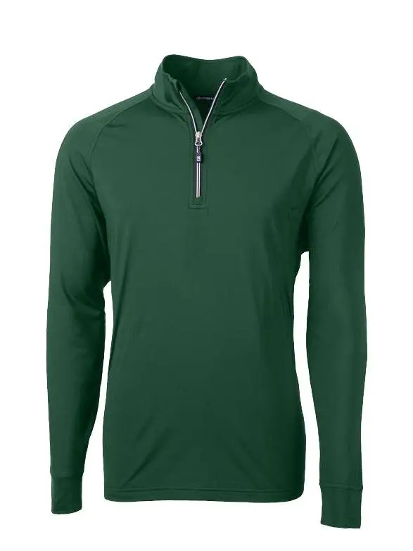 Cutter & Buck Adapt Knit Quarter Zip Pullover - Hunter