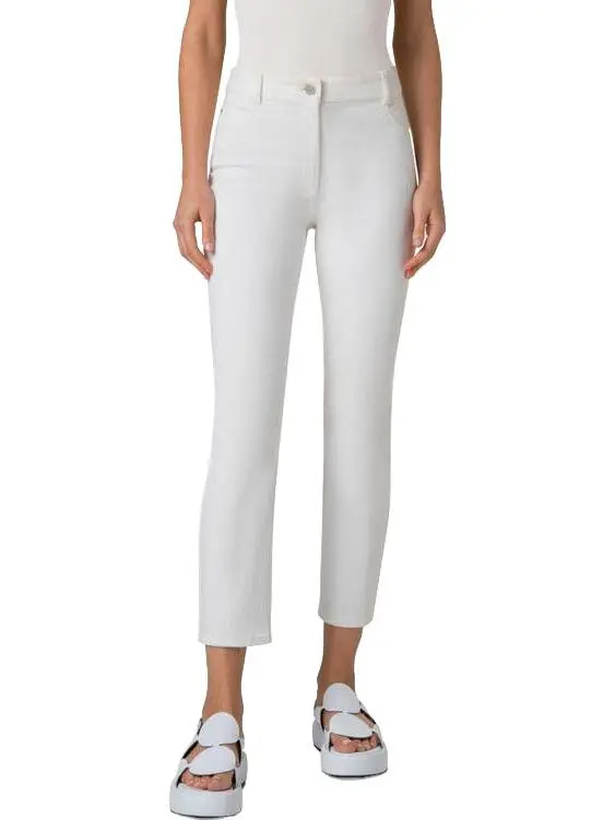 Akris Maru Tapered Leg Jeans - Cream