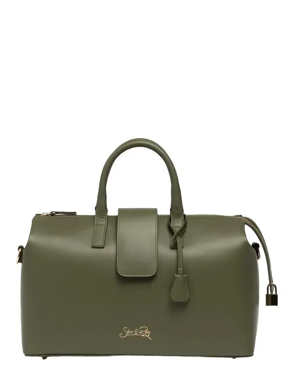 SILVER & RILEY Convertible Executive Bag - Olive Green