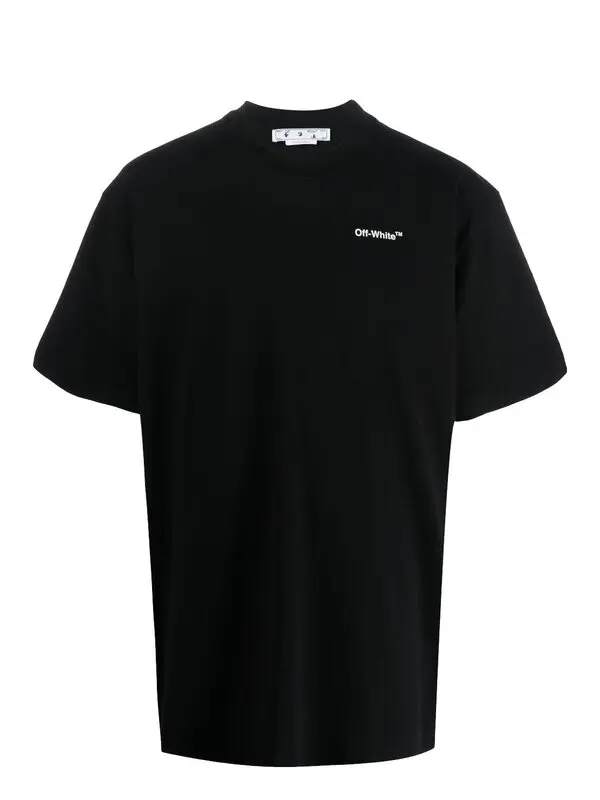Off-White Arrows Logo-print T-shirt - Black White
