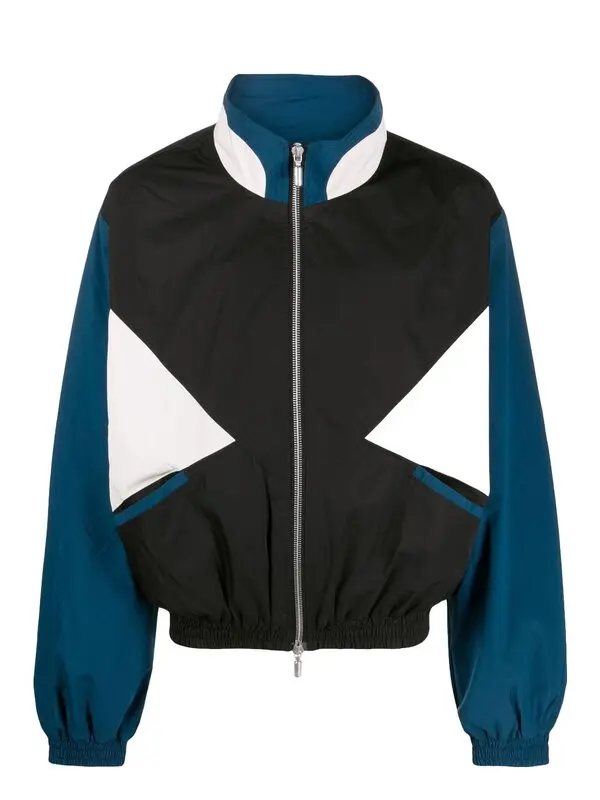 Rhude Colour-block Zip-up Jacket - Black