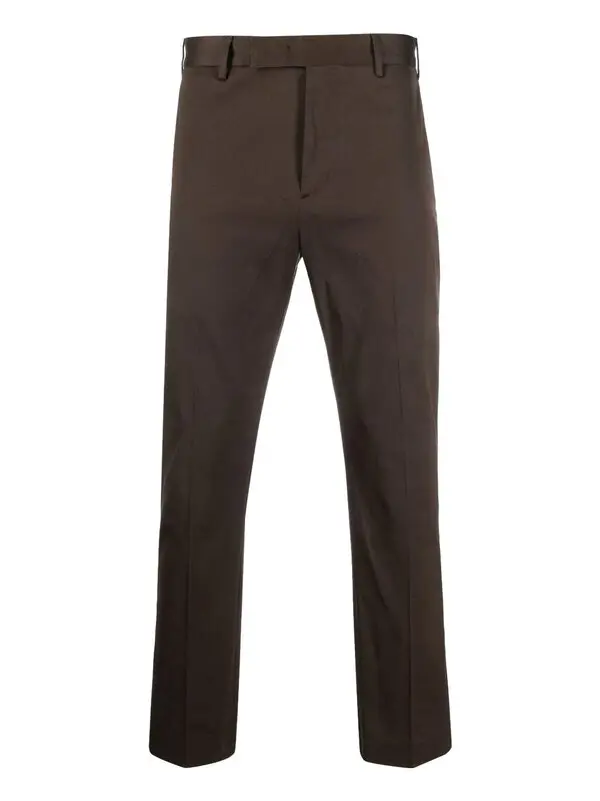 PT TORINO Cropped Tailored Trousers - Brown