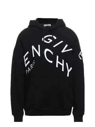Givenchy Hooded Sweatshirt With Logo Appliqués - Black