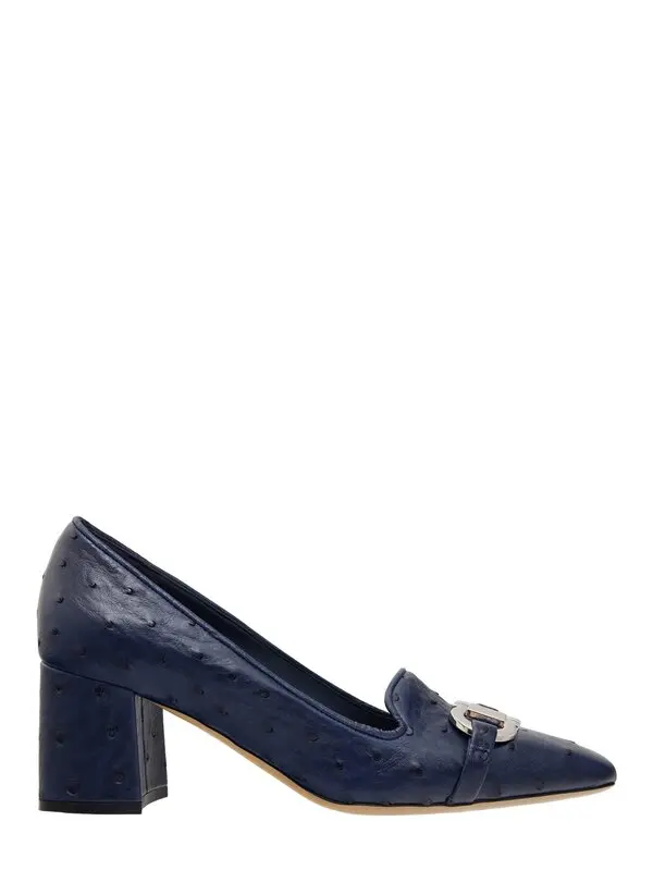 FERRAGAMO Gancini Ornament Pump - Blue