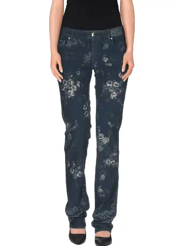 JACOB COHЁN Floral-print Straight-leg Trousers - Blue