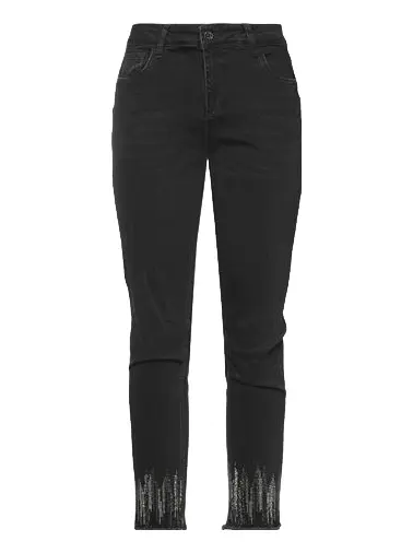 LIU •JO Skinny Jeans With Appliqués - Black