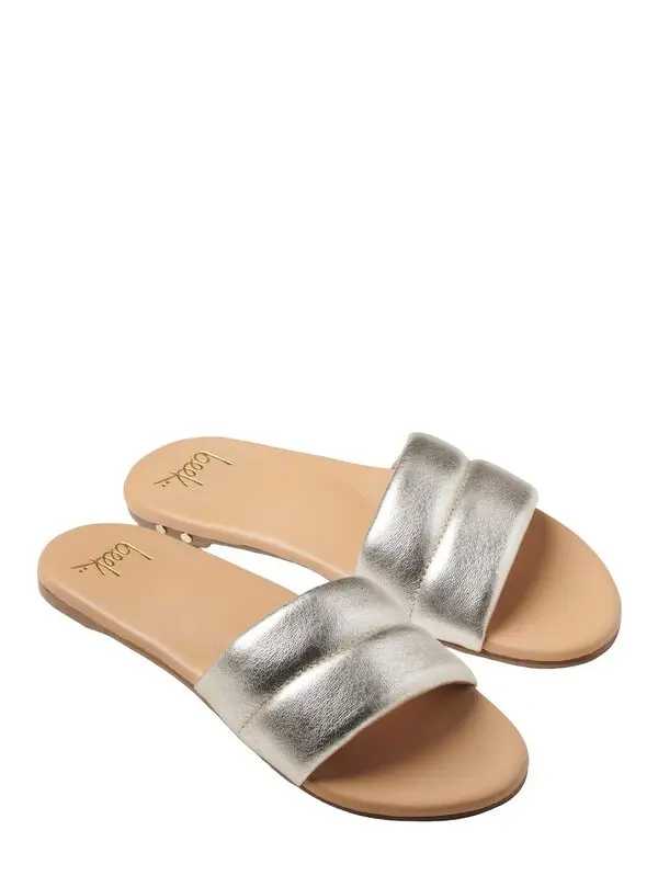 Beek Sugarbird Slide Sandal - Platinum/beach