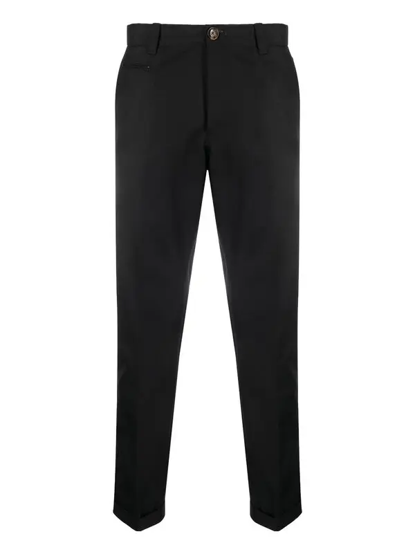 PT TORINO Slim-cut Chino Trousers - Black
