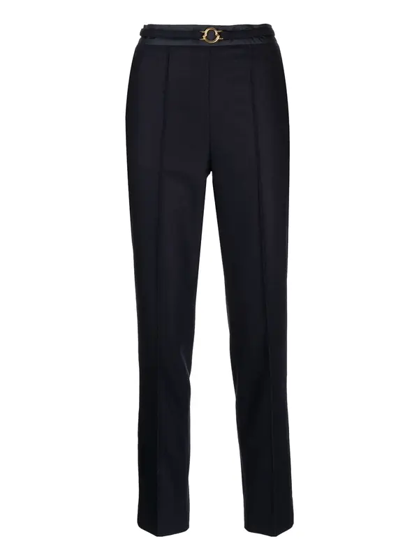 Moncler Virgin Wool Tailored Trousers - Blue