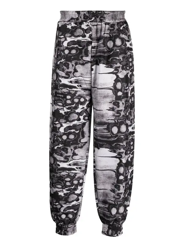 ISO.POETISM Khumbu Abstract-print Track Pants - Black