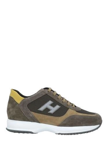 Hogan Sneakers Size Soft Leather, Textile Fibers - Grey