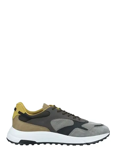 Hogan Leather And Textile Sneakers - Grey