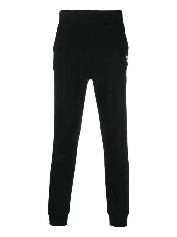 Karl Lagerfeld Ikon Pintuck Track Pants - Black