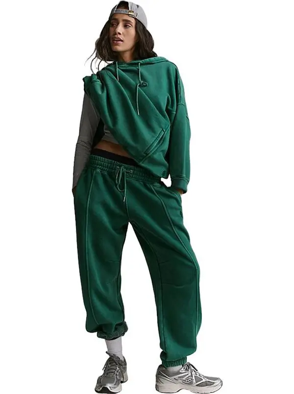 Free People Sprint To The Finish Track Pants - Evergreen