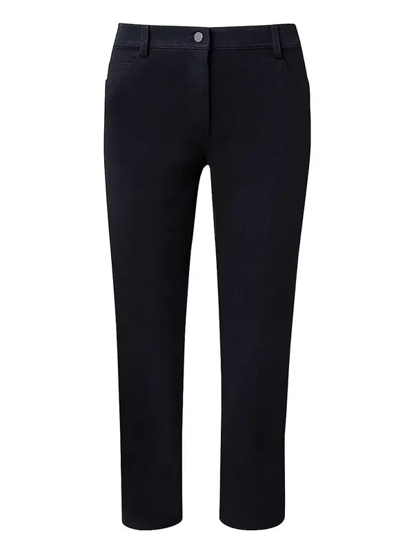 Akris Maru Slim-leg Ankle Denim Pants - Black