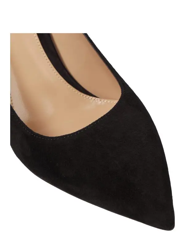 GIANVITO ROSSI 85 Suede Pumps - Black