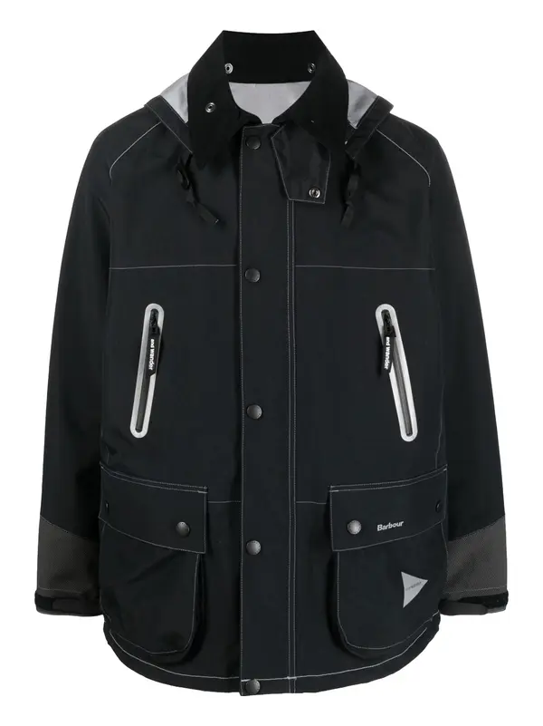 Barbour Logo-print Hooded Jacket - Black