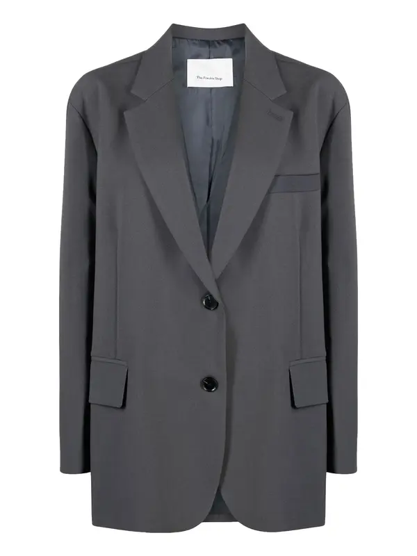 THE FRANKIE SHOP Bea Single-breasted Blazer - Grey