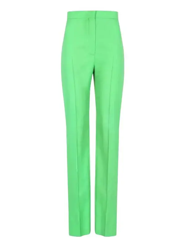 Alexander McQueen High Waisted Trousers - Green