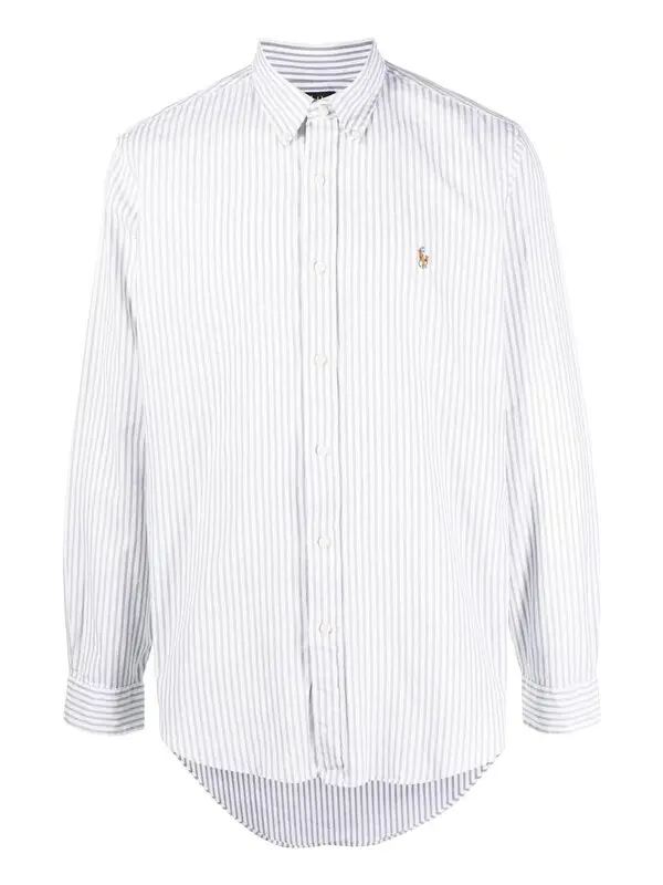 Polo Ralph Lauren Striped Button-down Shirt - Grey