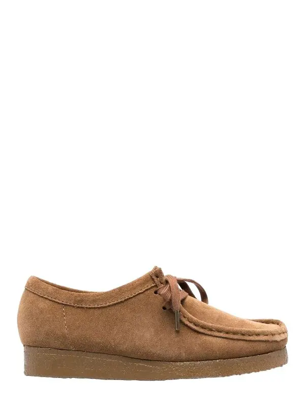 Clarks Suede Lace-up Oxford Shoes - Brown
