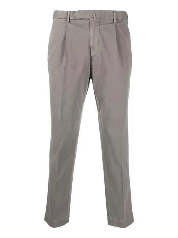 DELL'OGLIO Off-centre Fastening Trousers - Grey