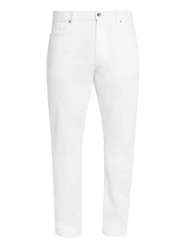 Zegna Cotton 5-pocket Pants - White Solid