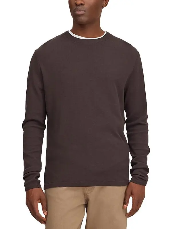 Nn07 Clive Long Sleeve Tee - Deep Truffle